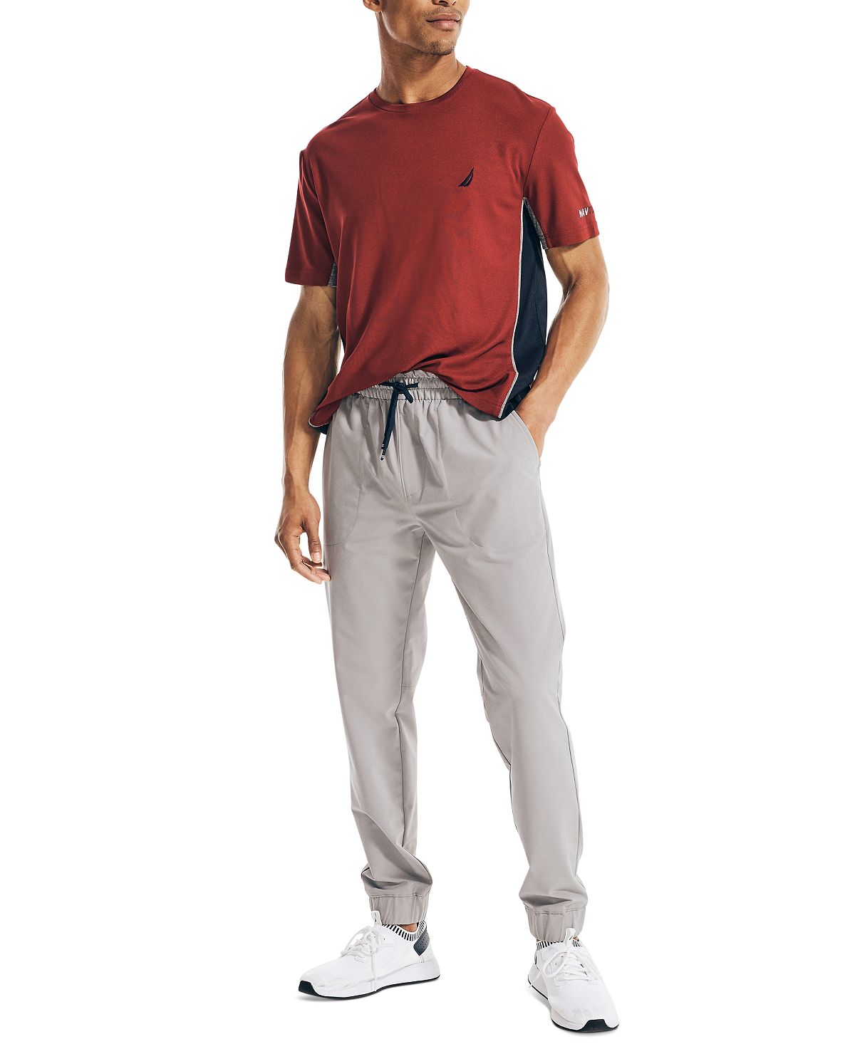 Nautica Navtech Performance Colorblock T-shirt Red Combo – CheapUndies