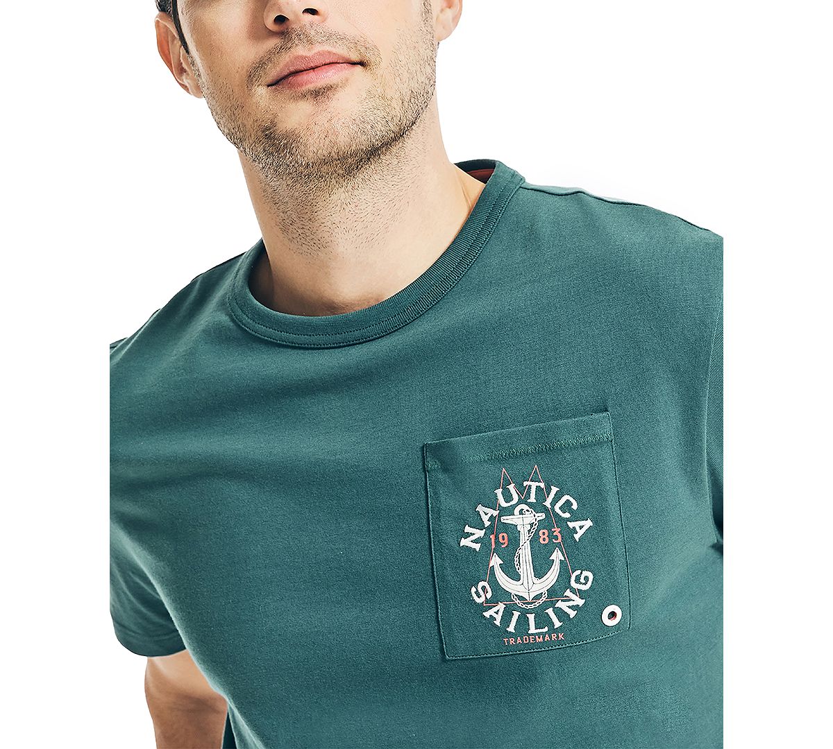 Nautica Pocket-graphic Shirt Deep Atlantic – CheapUndies
