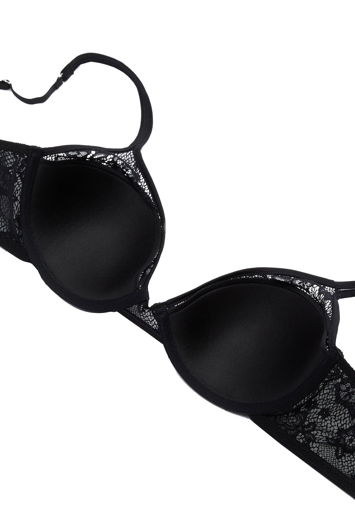 OnGossamer Black Racy Lace Underwire Demi Bra – CheapUndies