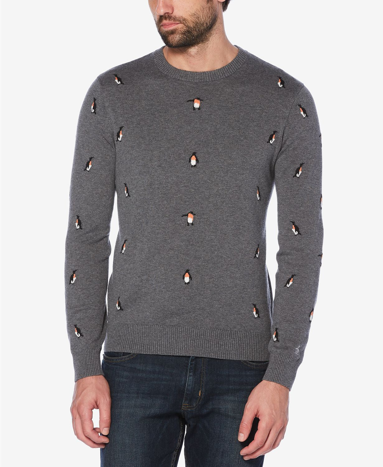 Original Penguin Penguin Sweater Dark Charcoal Heather – CheapUndies