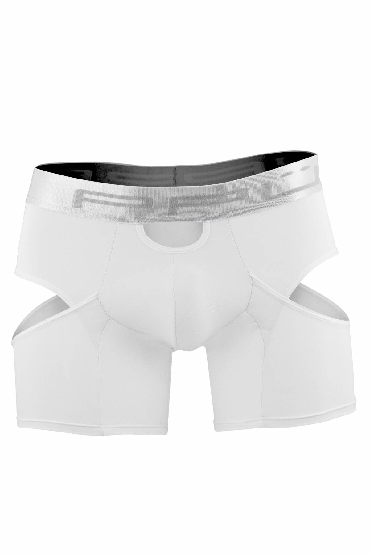 PPÜ White Cut-Out Boxer Brief | CheapUndies