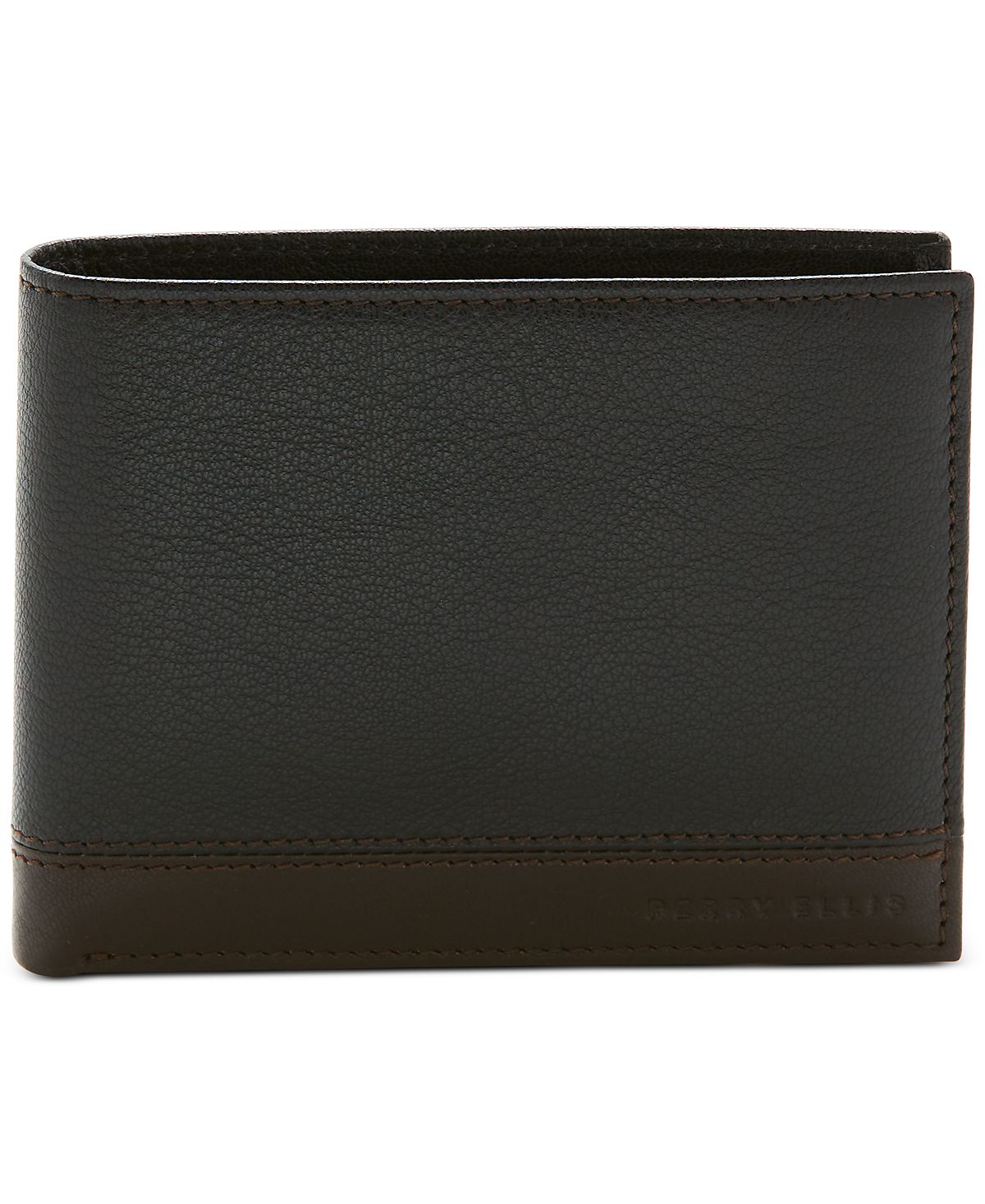 Perry Ellis Portfolio Two Shade Colorblock Passcase Black – CheapUndies