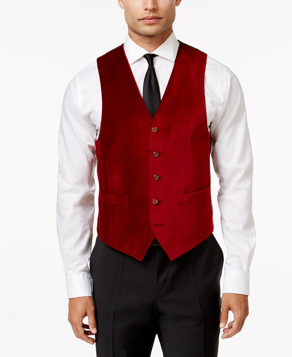 Ralph Lauren Classic-fit Red Velvet Vest Red – CheapUndies