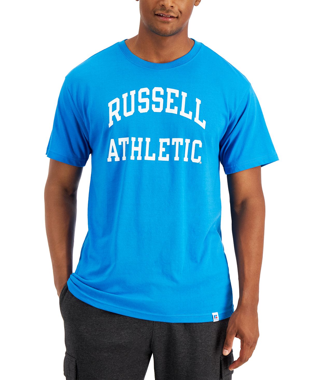 Russell Athletic Archie Logo Graphic T-shirt Astor Blue – CheapUndies