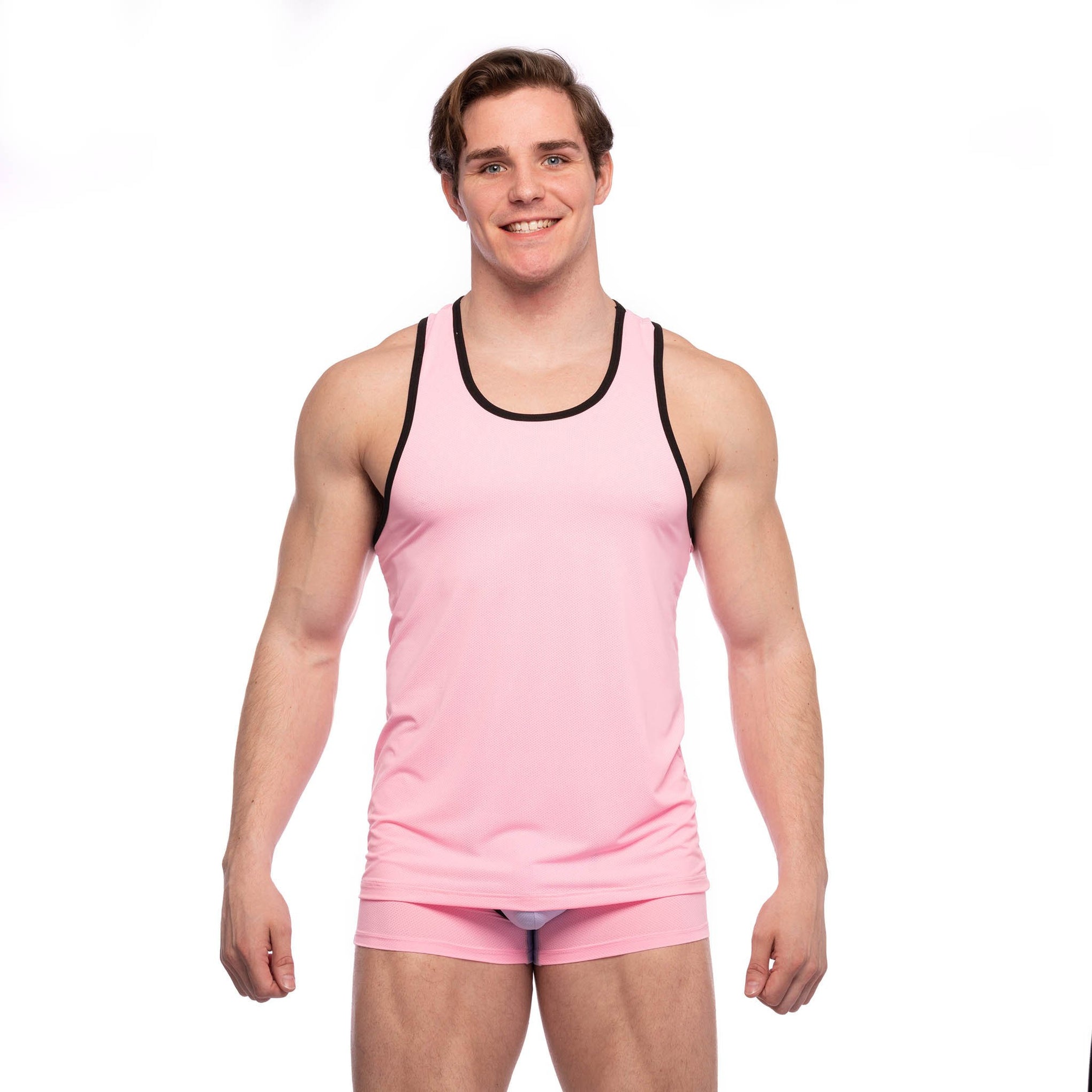 Skull & Bones Pink Micro Mesh Tank – CheapUndies