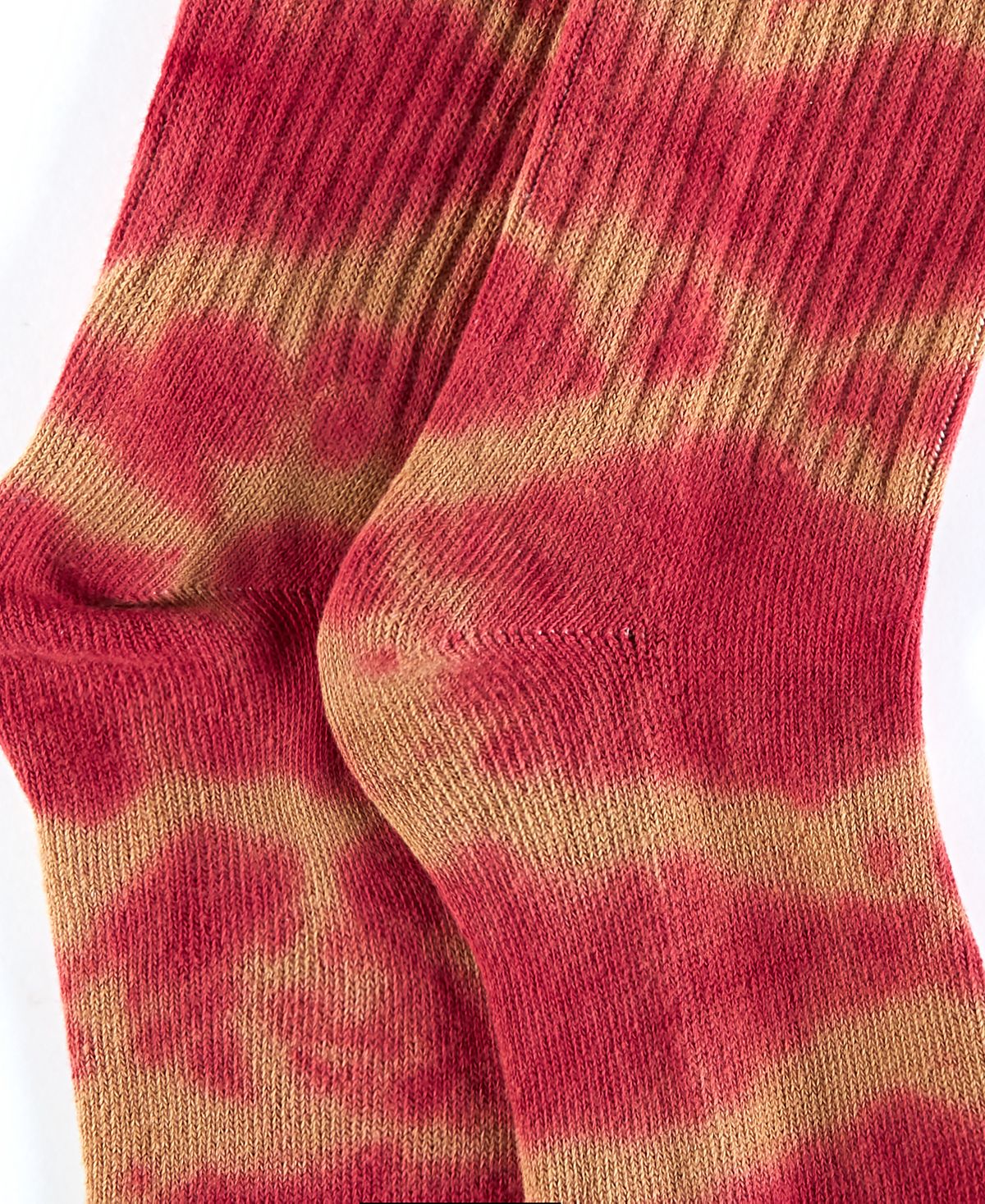 Sun + Stone Sun + Stone Holiday Tie Dye Crew Socks Brown Tie Dye ...