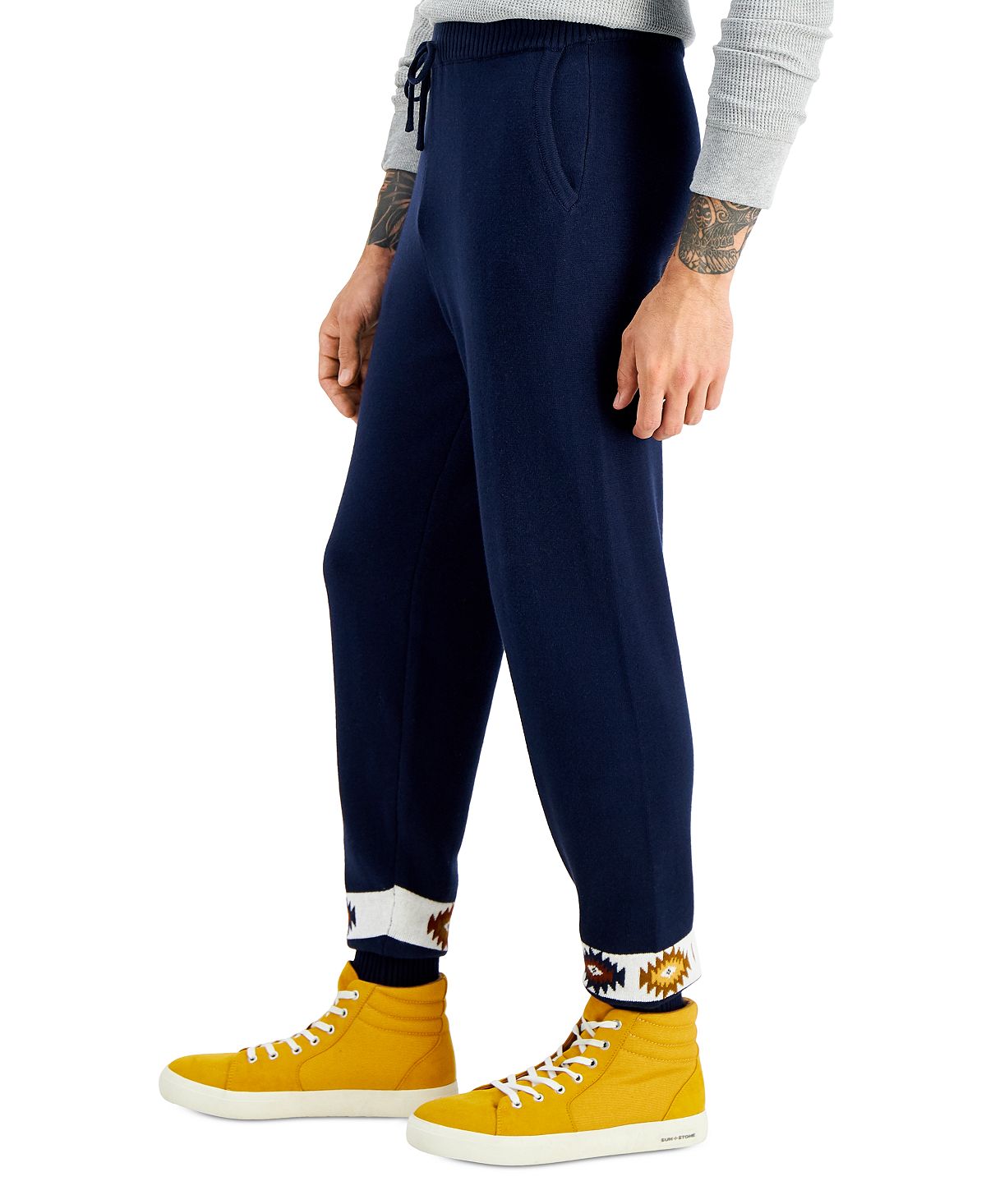 Sun + Stone Sun + Stone Matty Sweater Jogger Pants Basic Navy – CheapUndies