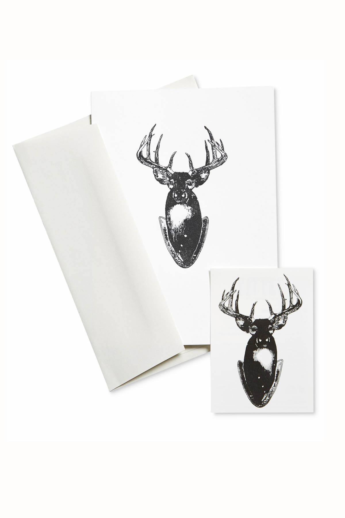 Tattly Stag Head Card & Temporary Tattoo Set – CheapUndies
