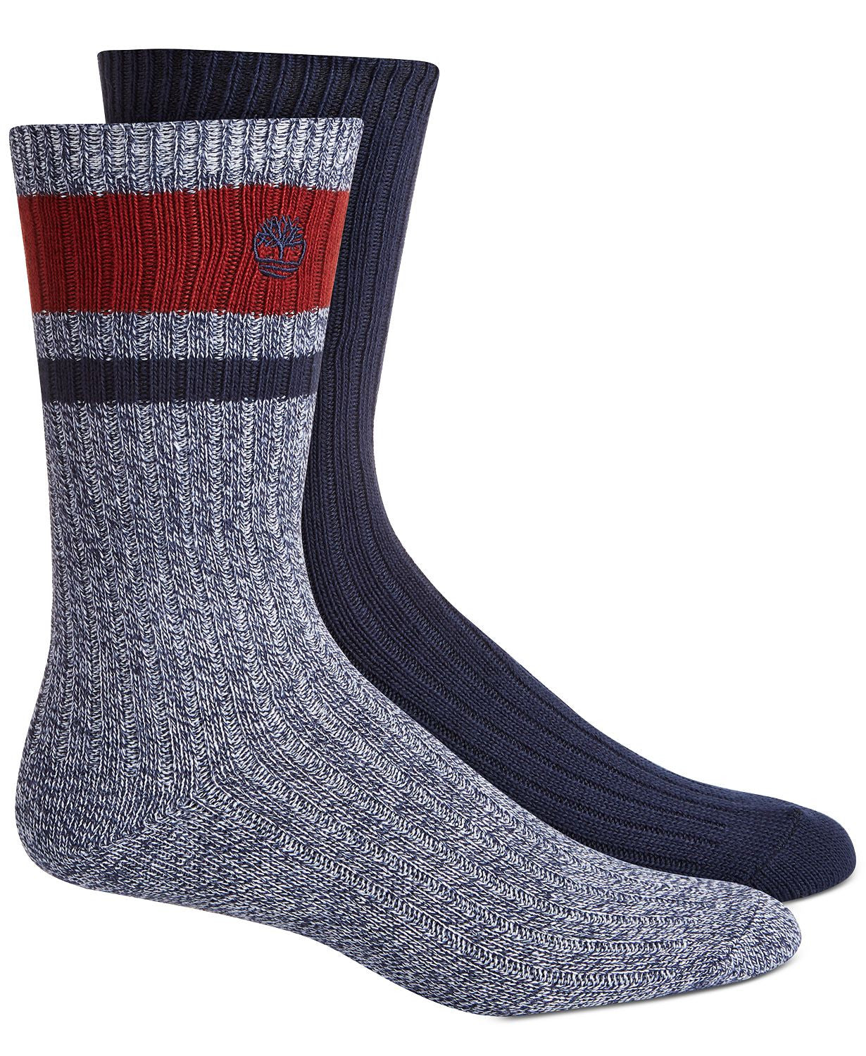 Timberland 2 Pair Stripe Boot Socks Navy – CheapUndies
