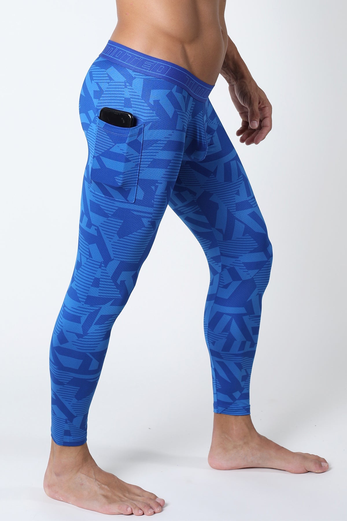 Timoteo Blue Active Sport Compression Legging Pant – CheapUndies