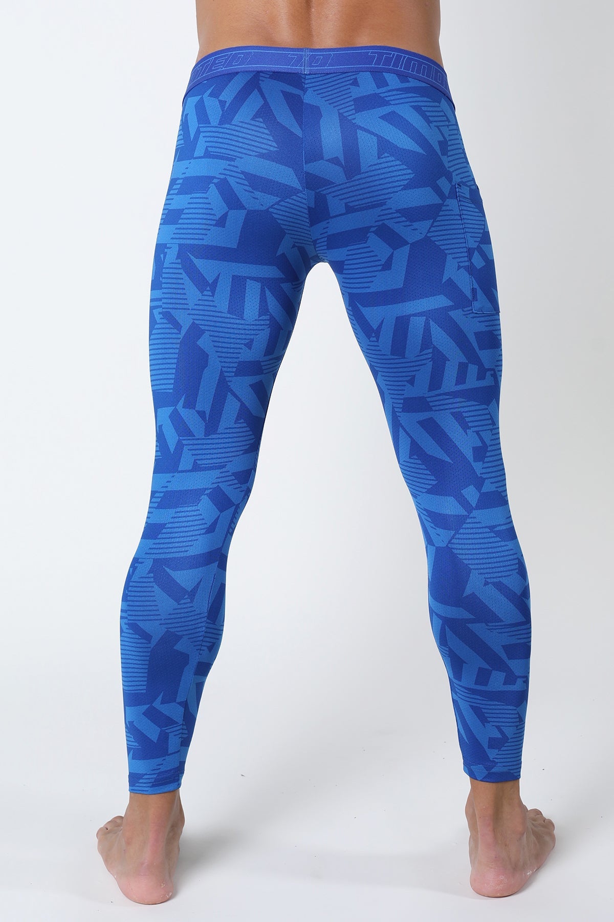 Timoteo Blue Active Sport Compression Legging Pant – CheapUndies
