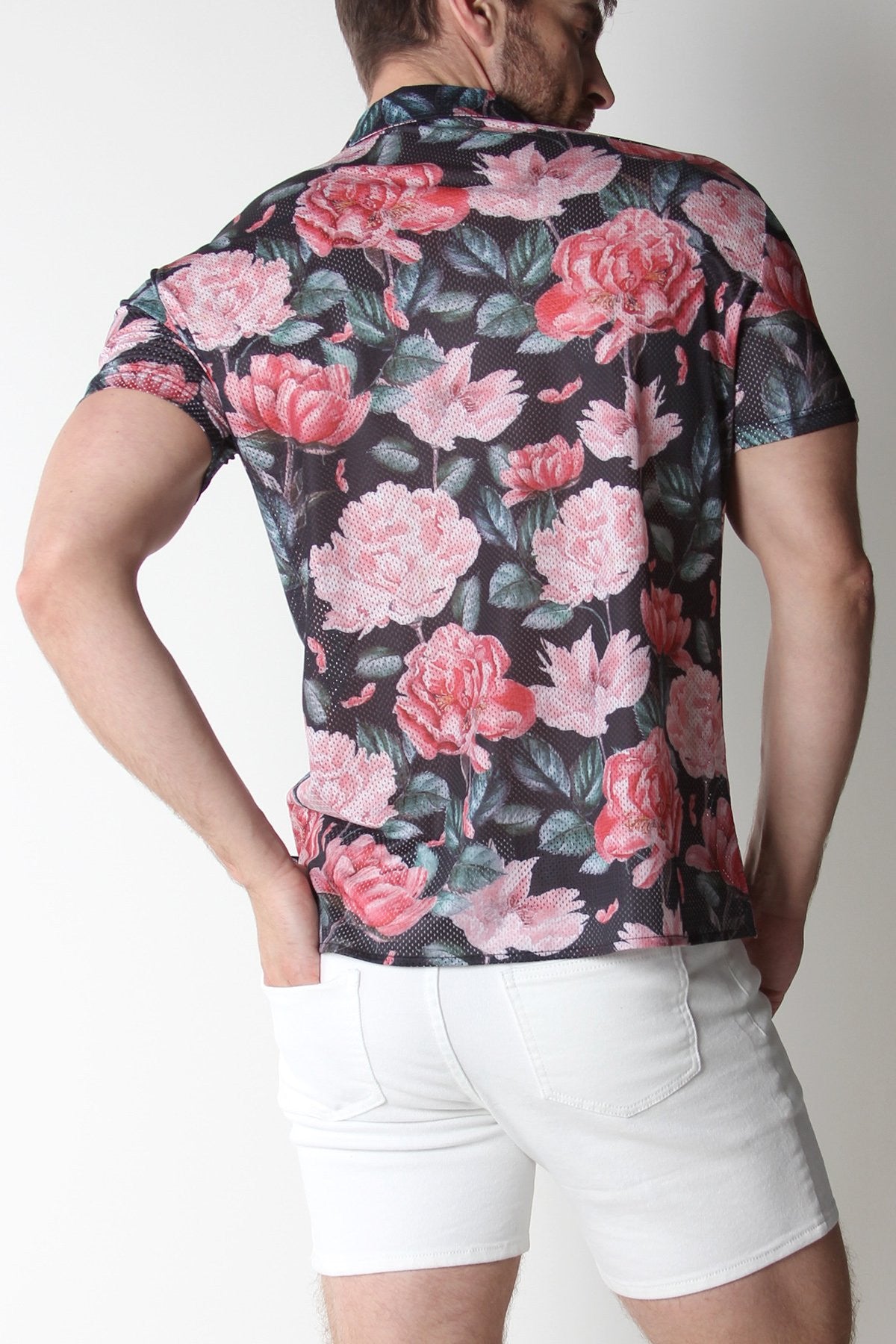 Timoteo Calypso Floral Mesh Shirt – CheapUndies