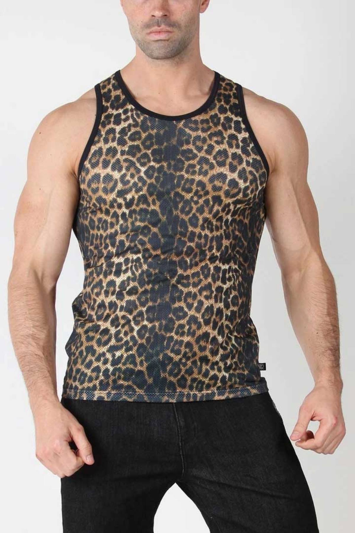 Timoteo Leopard Calypso Mesh Tank Top – CheapUndies