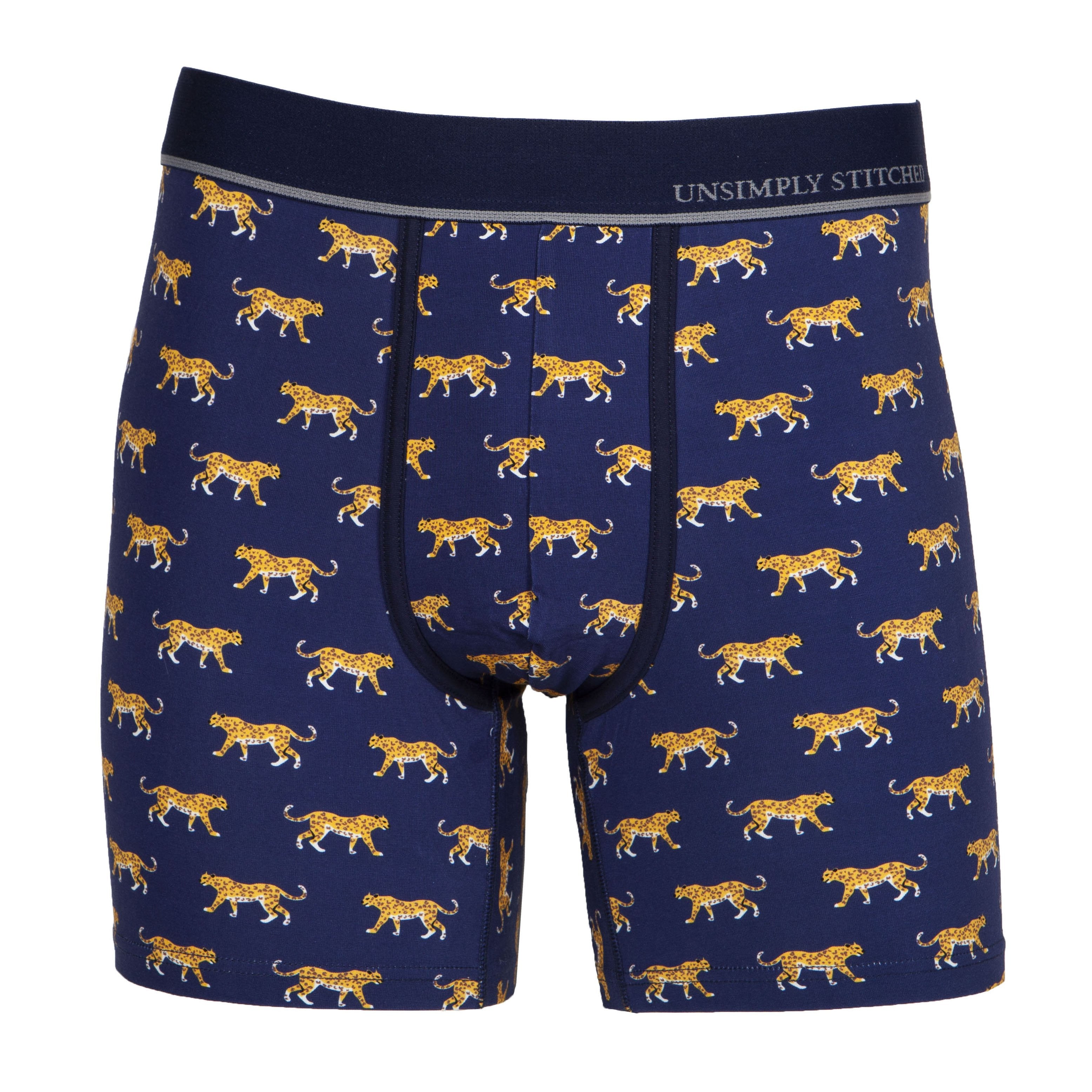 Unsimply Stitched Navy Cheetah Boxer Brief – CheapUndies