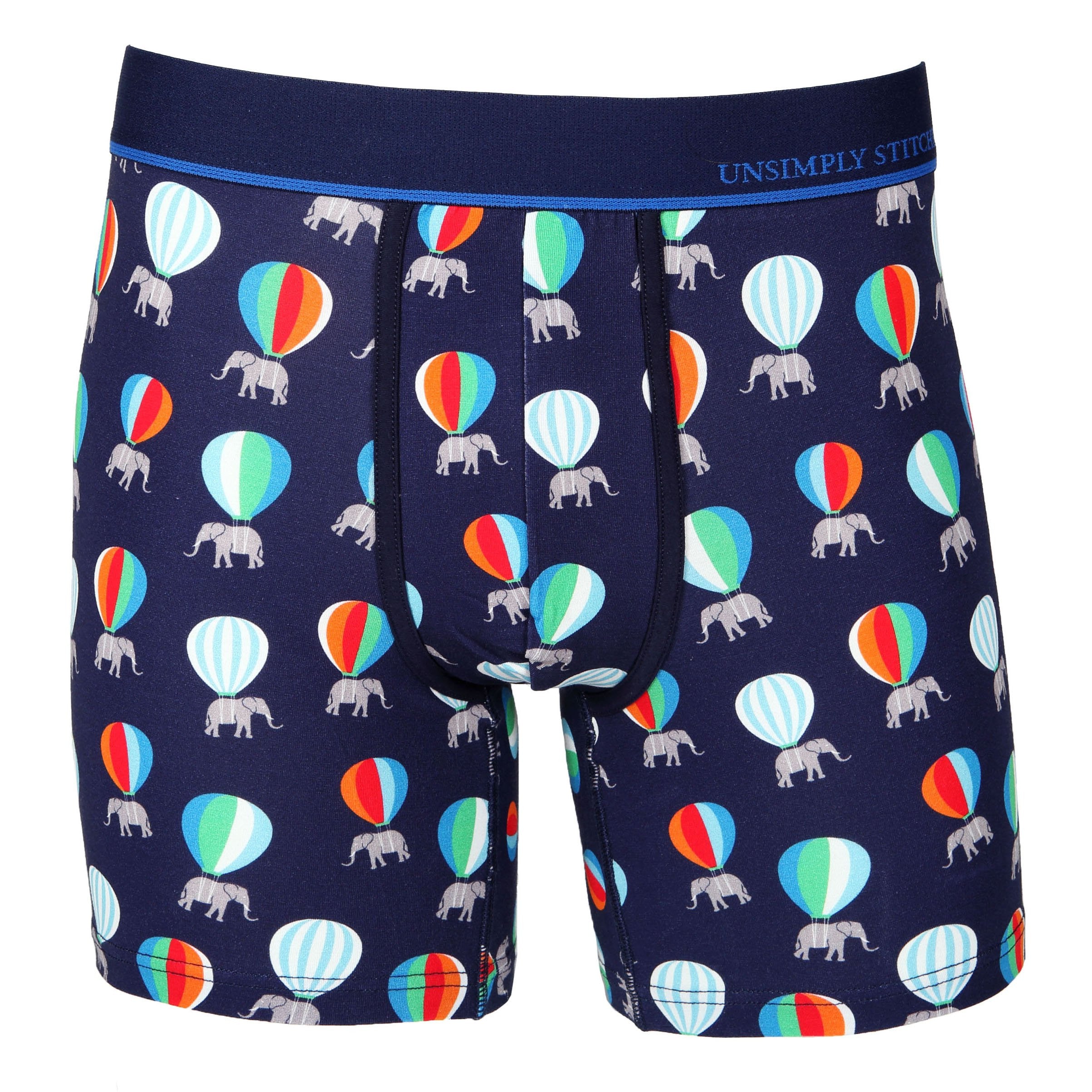 Unsimply Stitched Navy Flying Elephant Boxer Brief – CheapUndies