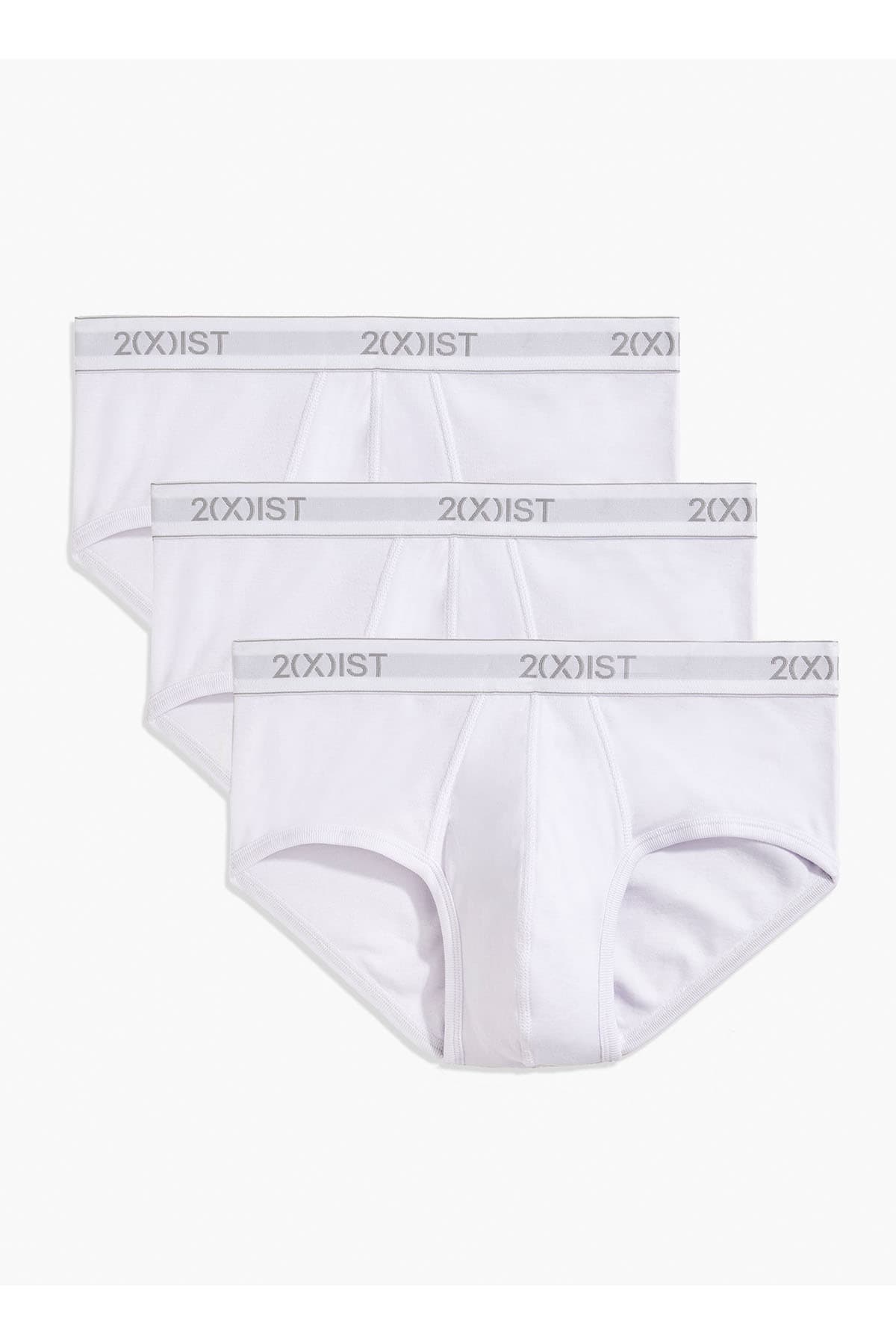 2(X)IST White Essential Contour Brief 3-Pack – CheapUndies