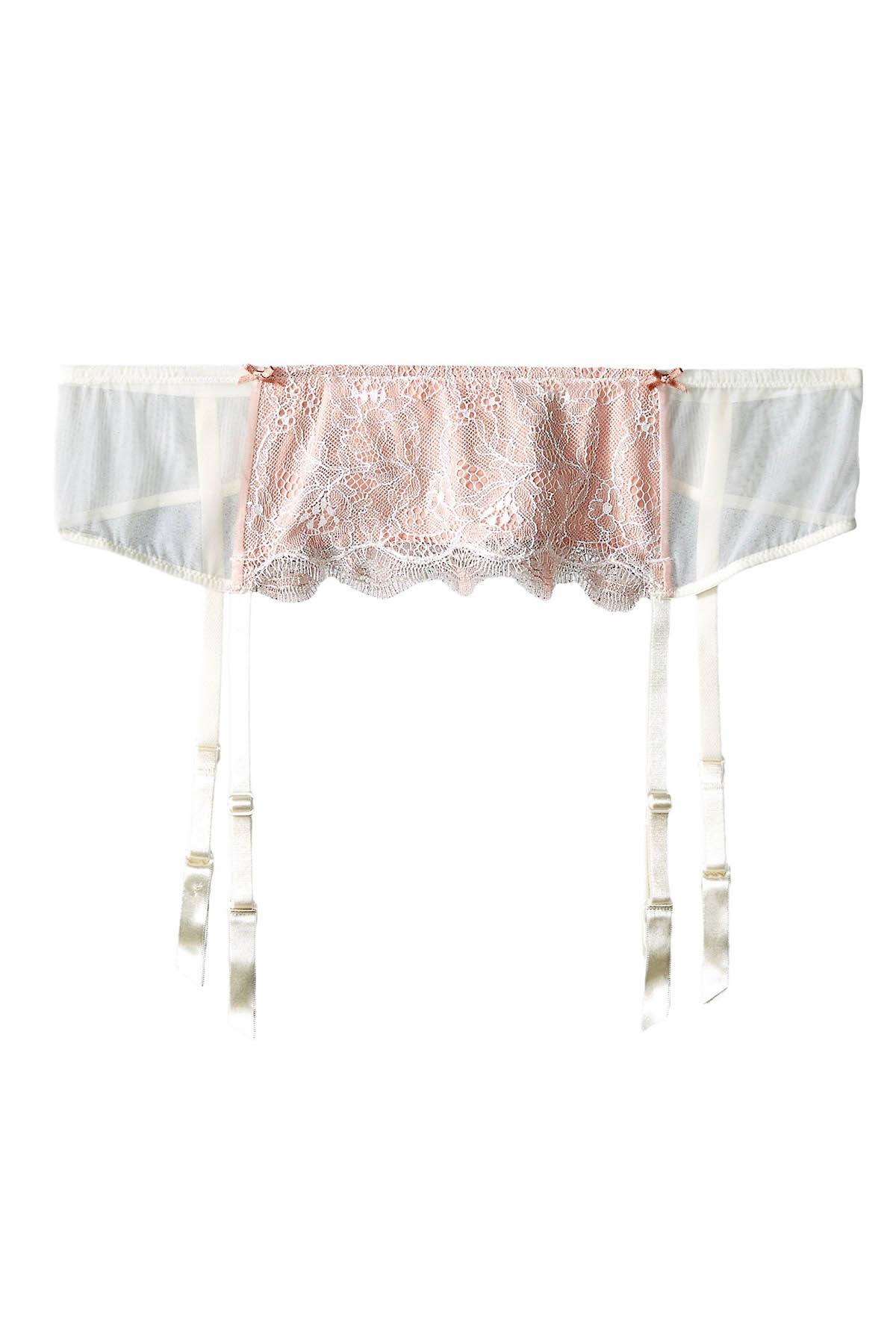 b.temptd Vanilla-Ice/Peach-Beige b.sultry Garter Belt – CheapUndies